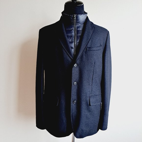 Pal Zileri | Jackets & Coats | New Pal Zileri Black Goose Down Jacket ...